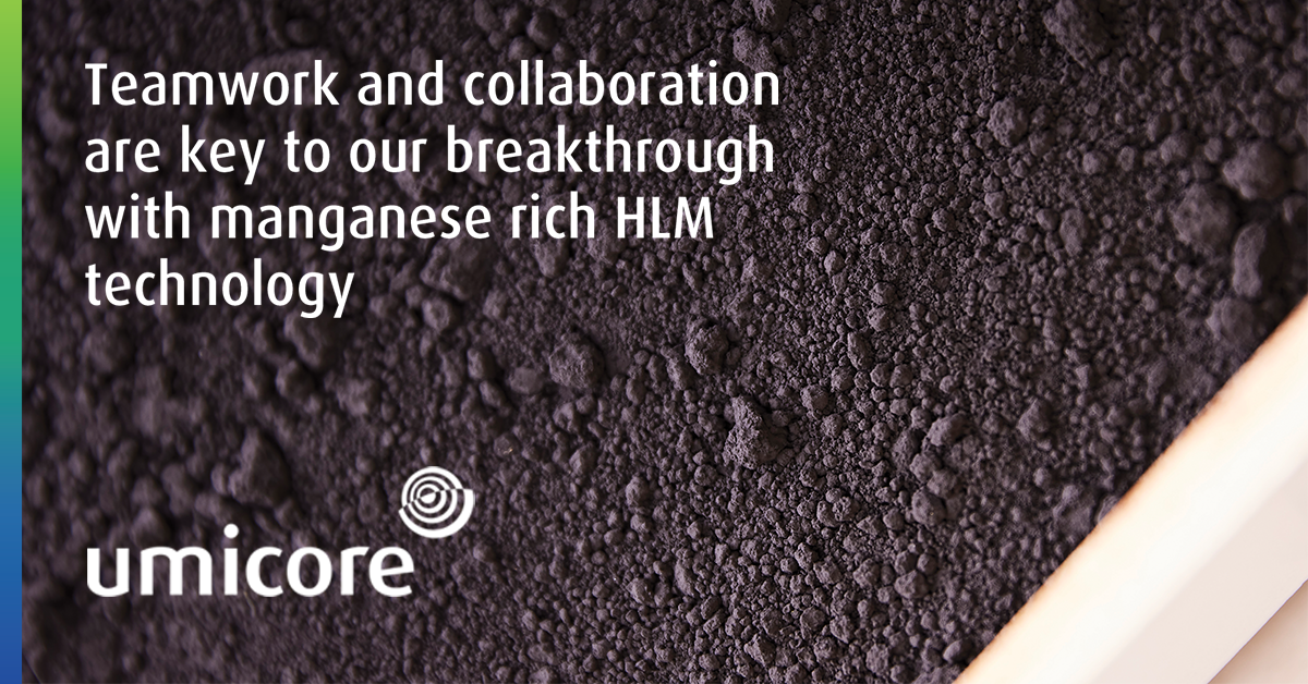 Teamwork and collaboration: key for manganese rich HLM technology | Umicore